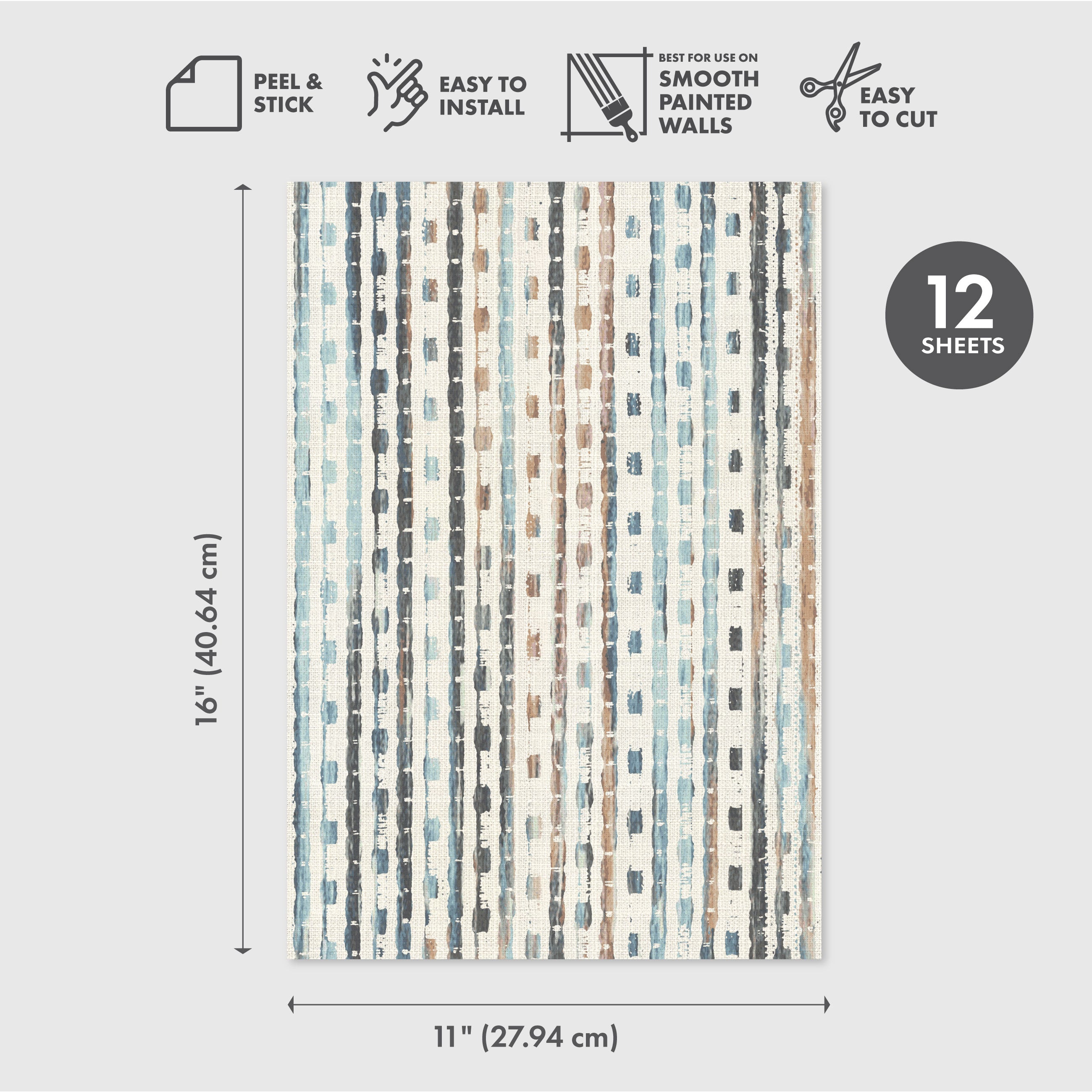 Peel and Stick Wallpaper Sheets – Removable 12 Pack | Dollar Tree Style ...